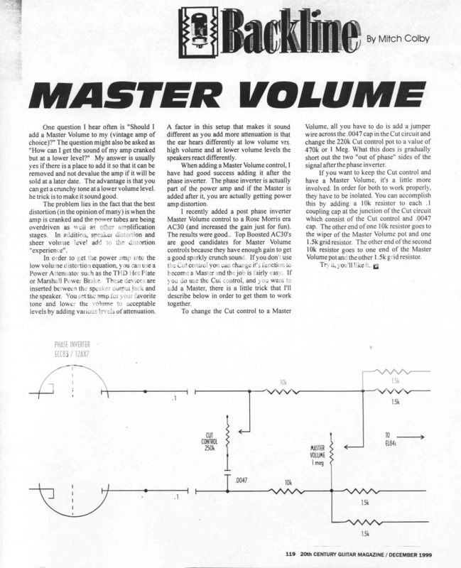 Replacing volume pot : r/ToobAmps