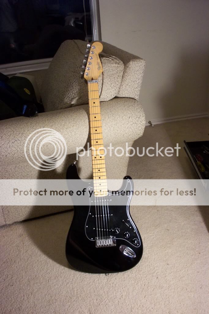 Black Strat/Maple Neck...Black Pickguard? | The Gear Page