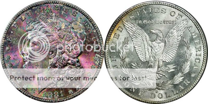The Rainbow Toned Coin Market--Journey of an 1881-S Morgan Dollar ...