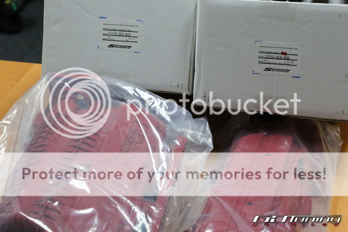 Spoon Intake Chamber and Valve Head Cover - In Yellow or Red! | Honda ...