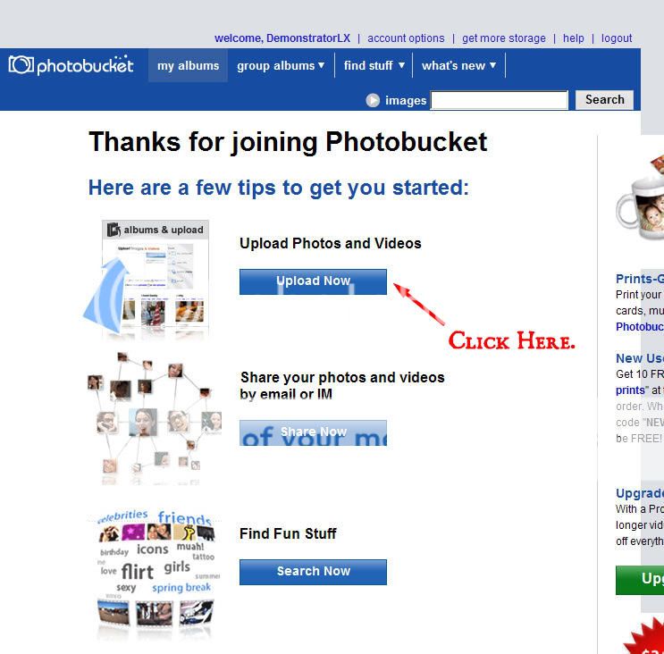How to use Photobucket - Step by Step | LX Forums Forum