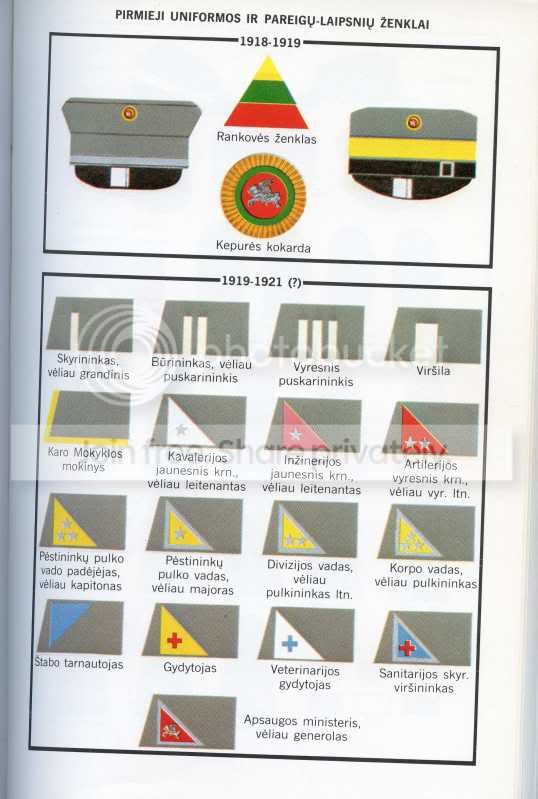 Lithuanian war of independence 1917-20, rank insignia? - Axis History Forum